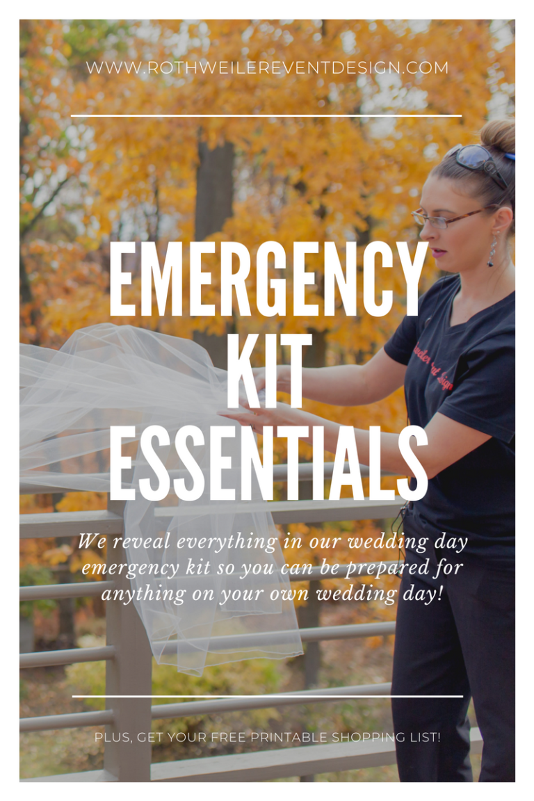 Wedding Day Emergency Kit Essentials - Wedding Planner Blog