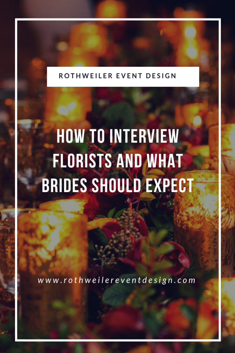 How to Interview Florists and What Brides Should Expect - Blog