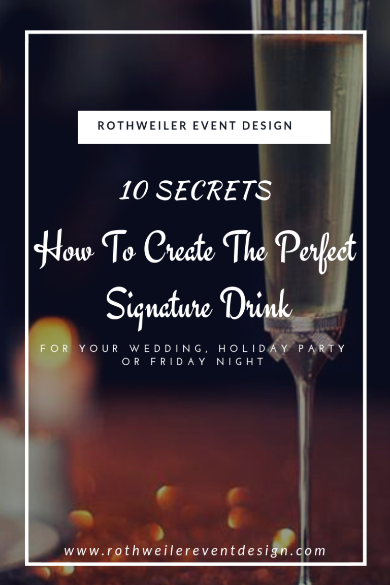 10 Secrets How to Create The Perfect Signature Drink - Blog