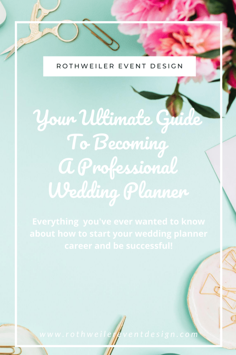 So You Want To Be A Professional Wedding Planner? - Blog