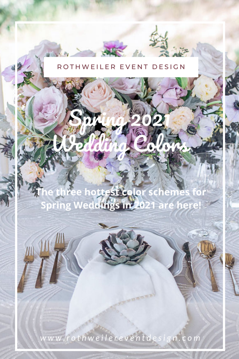 Announcing The 3 Top Spring Wedding Color Combinations For 2021 You ...